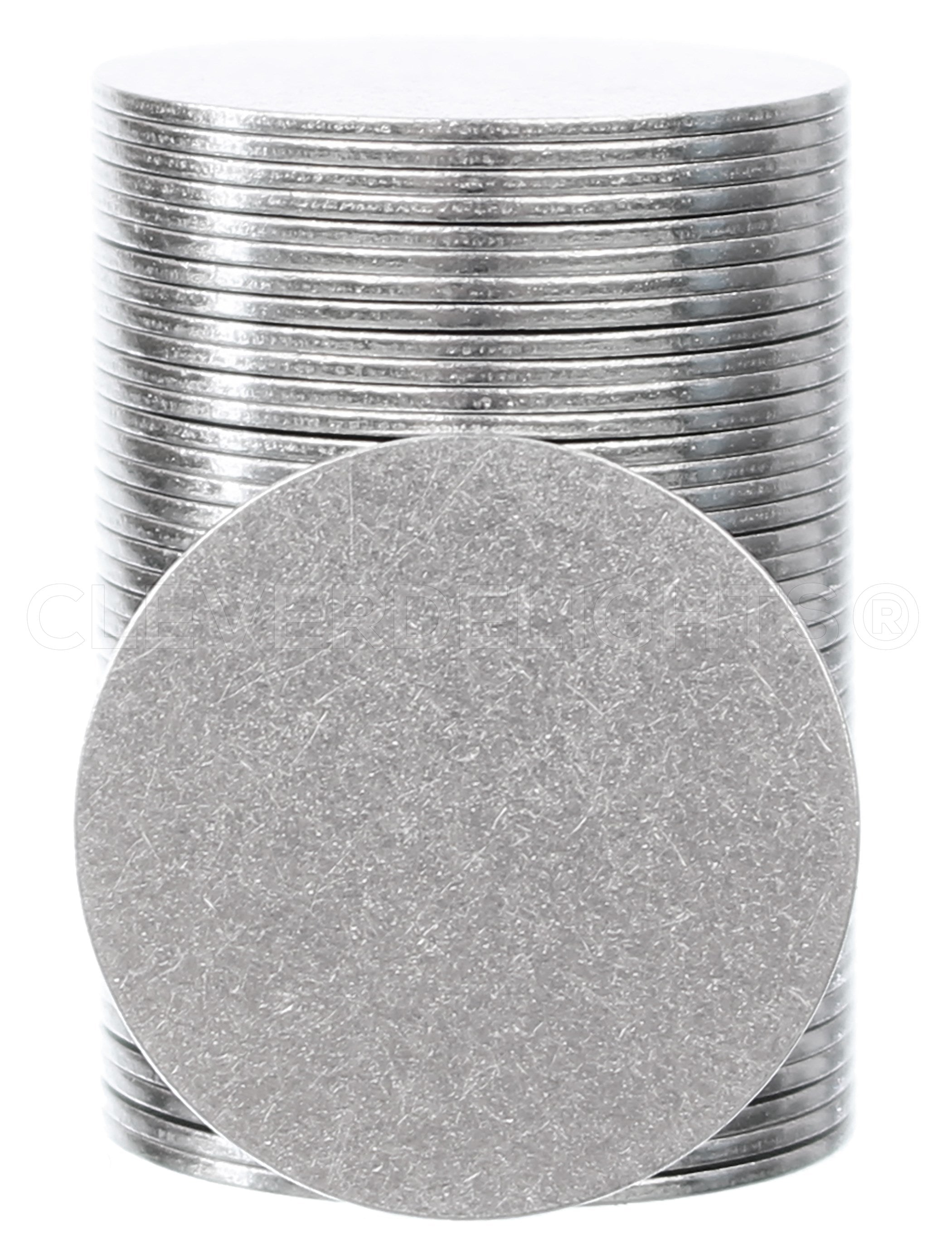 CleverDelights 0.75" Round Aluminum Stamping Blanks - Raw