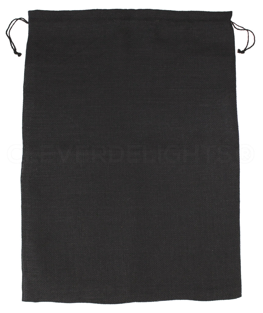 CleverDelights Black Burlap Bags - 18" x 24"