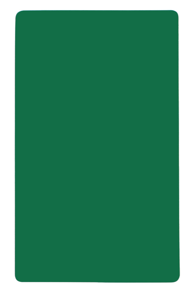 CleverDelights Green Plastic Cards - 3" x 5"