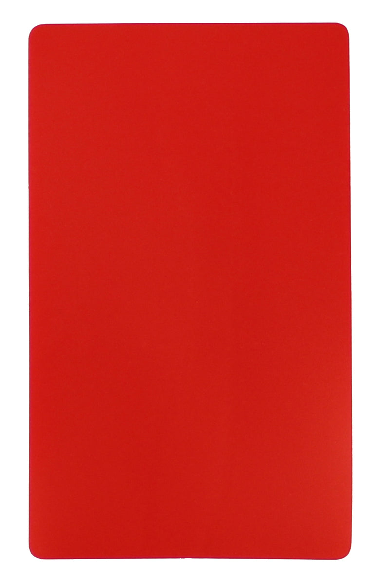 CleverDelights Red Plastic Cards - 3" x 5"